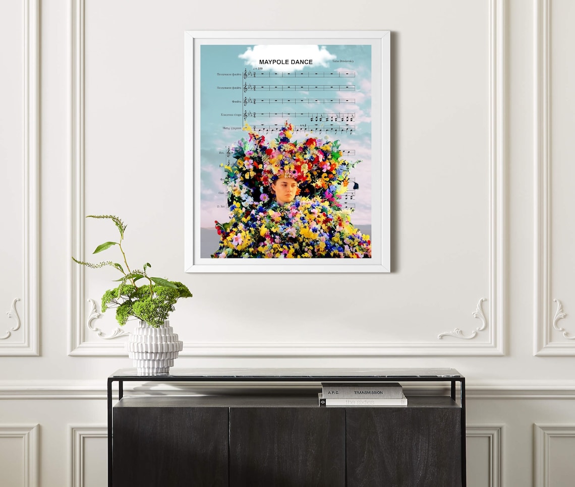 Midsommar Maypole Dance Sheet Music Wall Art, Canvas, Artwork, Art ...