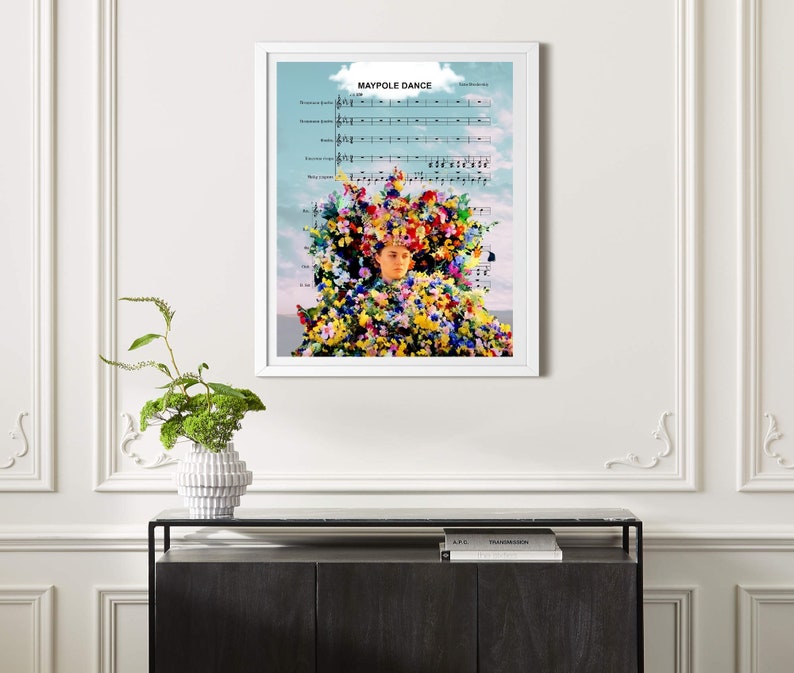 Midsommar Maypole Dance Sheet Music Wall Art, Canvas, Artwork, Art ...