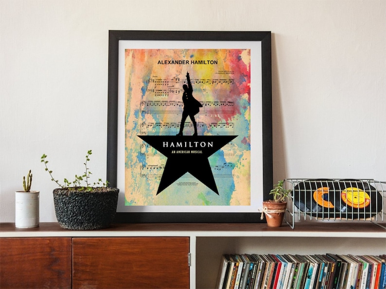 Hamilton Alexander Hamilton Sheet Music Wall Art, Canvas, Artwork, Art ...