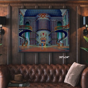 Belle's Library Scene From Beauty and the Beast Fine Art Wall Art ...