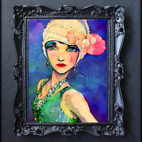Flapper Art - Etsy