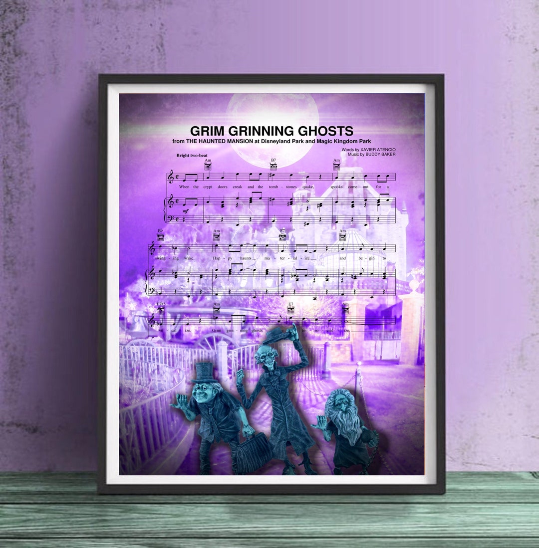 Haunted Mansion Wall Art, Canvas, Artwork, Art Print, Home Decor, Grim ...