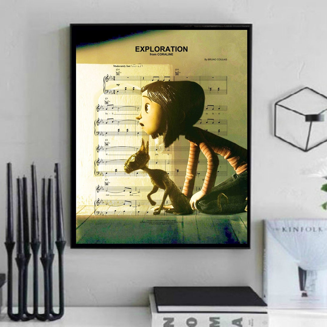 Coraline Exploration Sheet Music Wall Art, Canvas, Artwork, Art Print ...