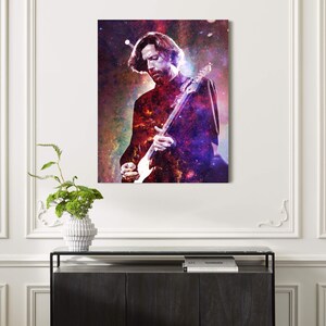 Eric Clapton Wall Art, Canvas, Artwork, Art Print, Home Decor, Painting ...