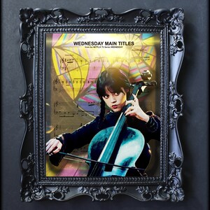 Wednesday Addams Theme Song Sheet Music Wall Art, Canvas, Artwork, Art ...