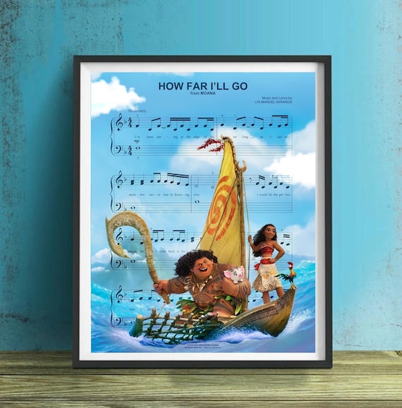 Moana Wall Art Canvas Artwork Art Print Home Decor How | Etsy