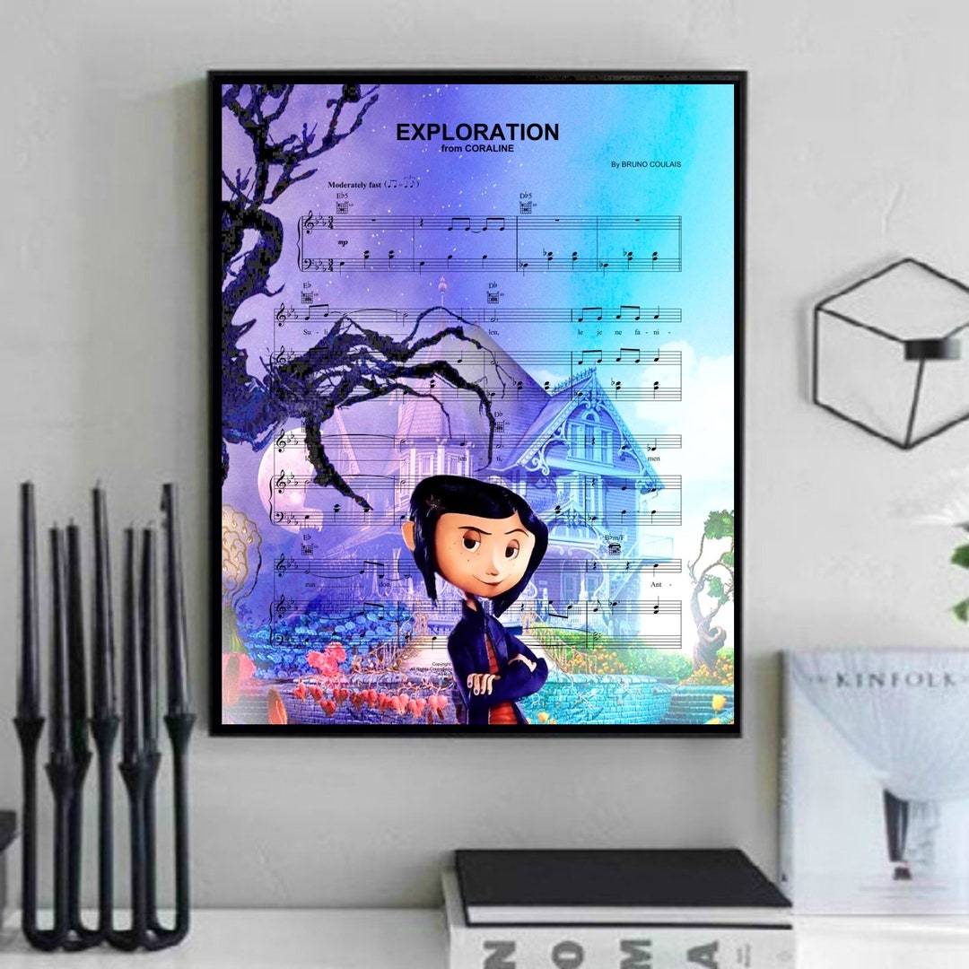 Coraline Exploration Sheet Music Wall Art, Canvas, Artwork, Art Print ...
