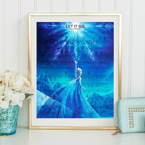 Frozen, Let It Go Wall Art, Canvas, Artwork, Art Print, Home Decor ...
