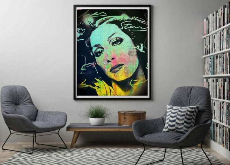 Cher Wall Art Canvas Artwork Art Print Home Decor - Etsy