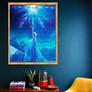 Frozen, Let It Go Wall Art, Canvas, Artwork, Art Print, Home Decor ...