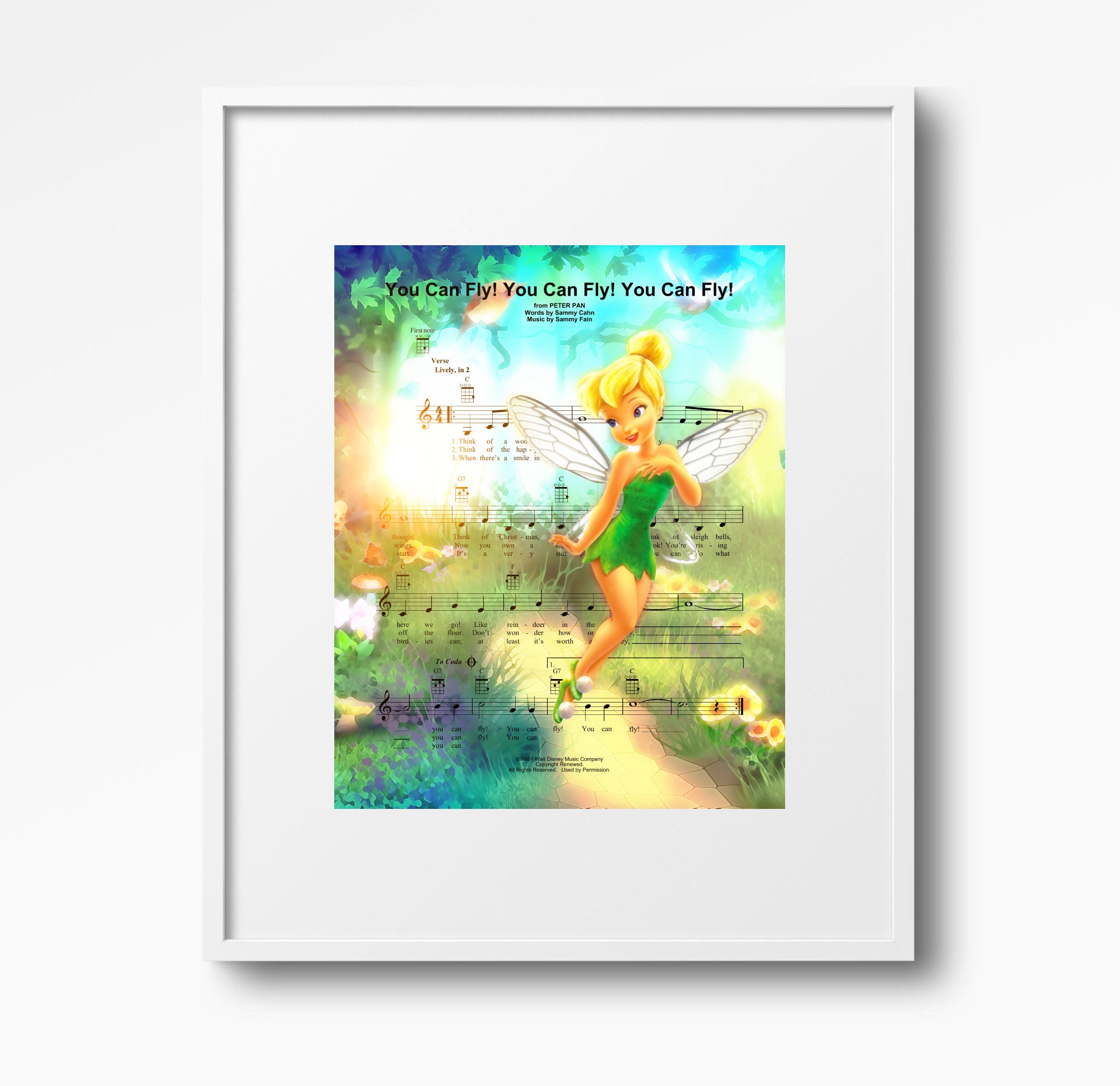 Tinkerbell Wall Art Canvas Painting Art Print Home Decor | Etsy