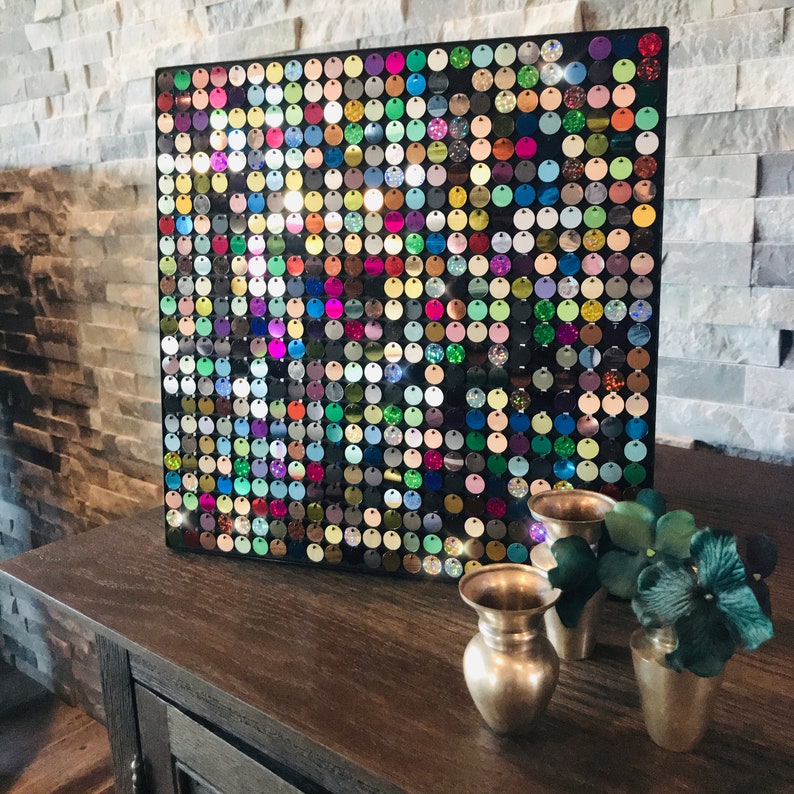 Sequin Shimmer Board Craft Kit Do-it-yourself Wall Art - Etsy