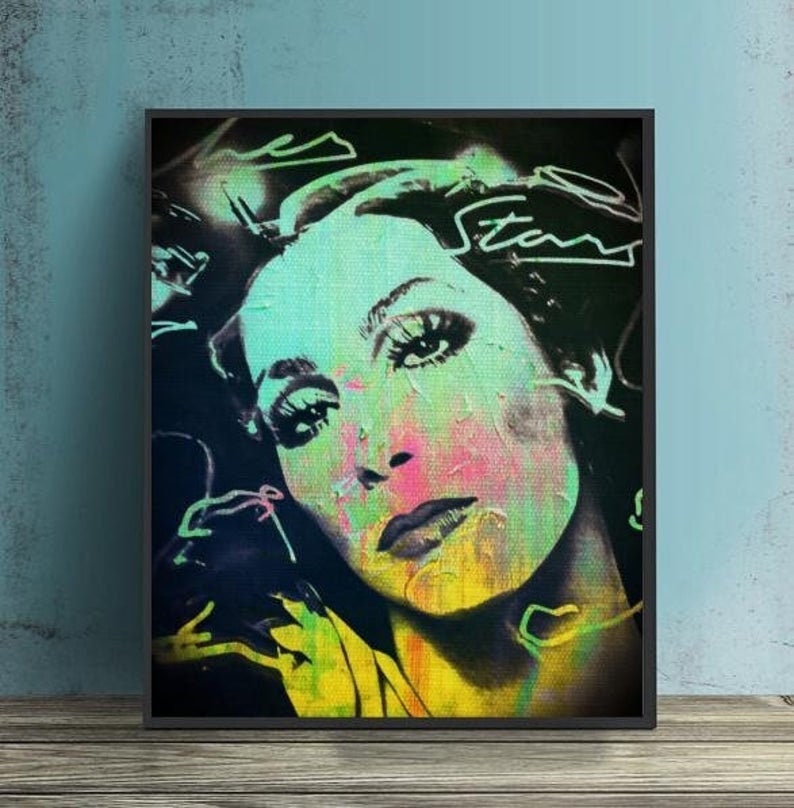 Cher Wall Art Canvas Artwork Art Print Home Decor - Etsy