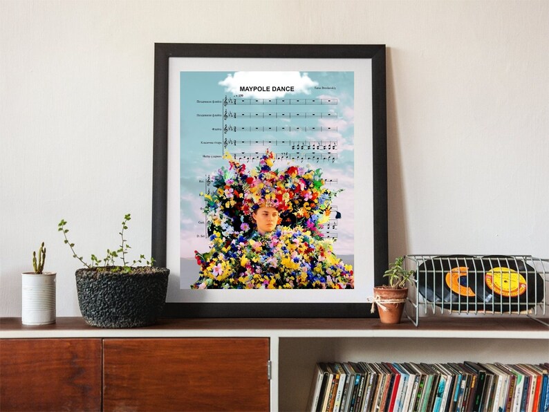 Midsommar Maypole Dance Sheet Music Wall Art, Canvas, Artwork, Art ...
