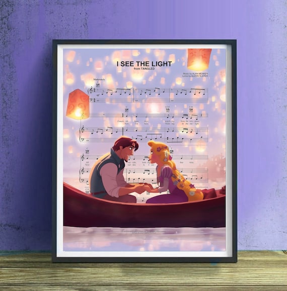 Tangled Lanterns Disney Original Wall Art Painting Canvas I - Etsy