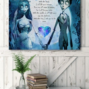 Corpse Bride Vows Painting Wall Art, Canvas, Artwork, Art Print, Home ...