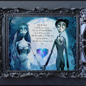 Corpse Bride Vows Painting Wall Art, Canvas, Artwork, Art Print, Home ...