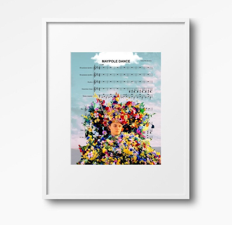 Midsommar Maypole Dance Sheet Music Wall Art, Canvas, Artwork, Art ...