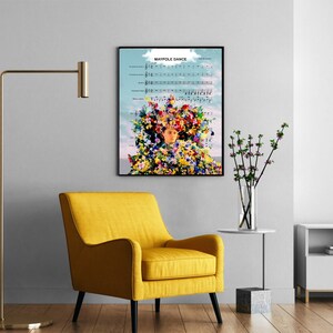 Midsommar Maypole Dance Sheet Music Wall Art, Canvas, Artwork, Art ...