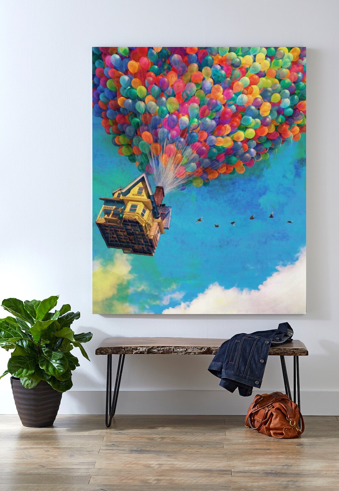 UP Movie Wall Art Watercolor Painting Print Canvas Poster - Etsy