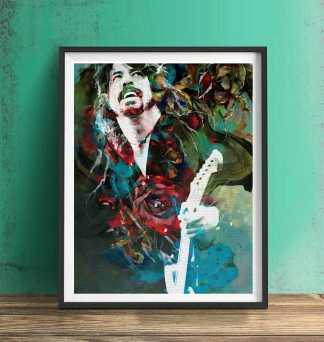 Dave Grohl Wall Art Canvas Artwork Art Print Home Decor - Etsy
