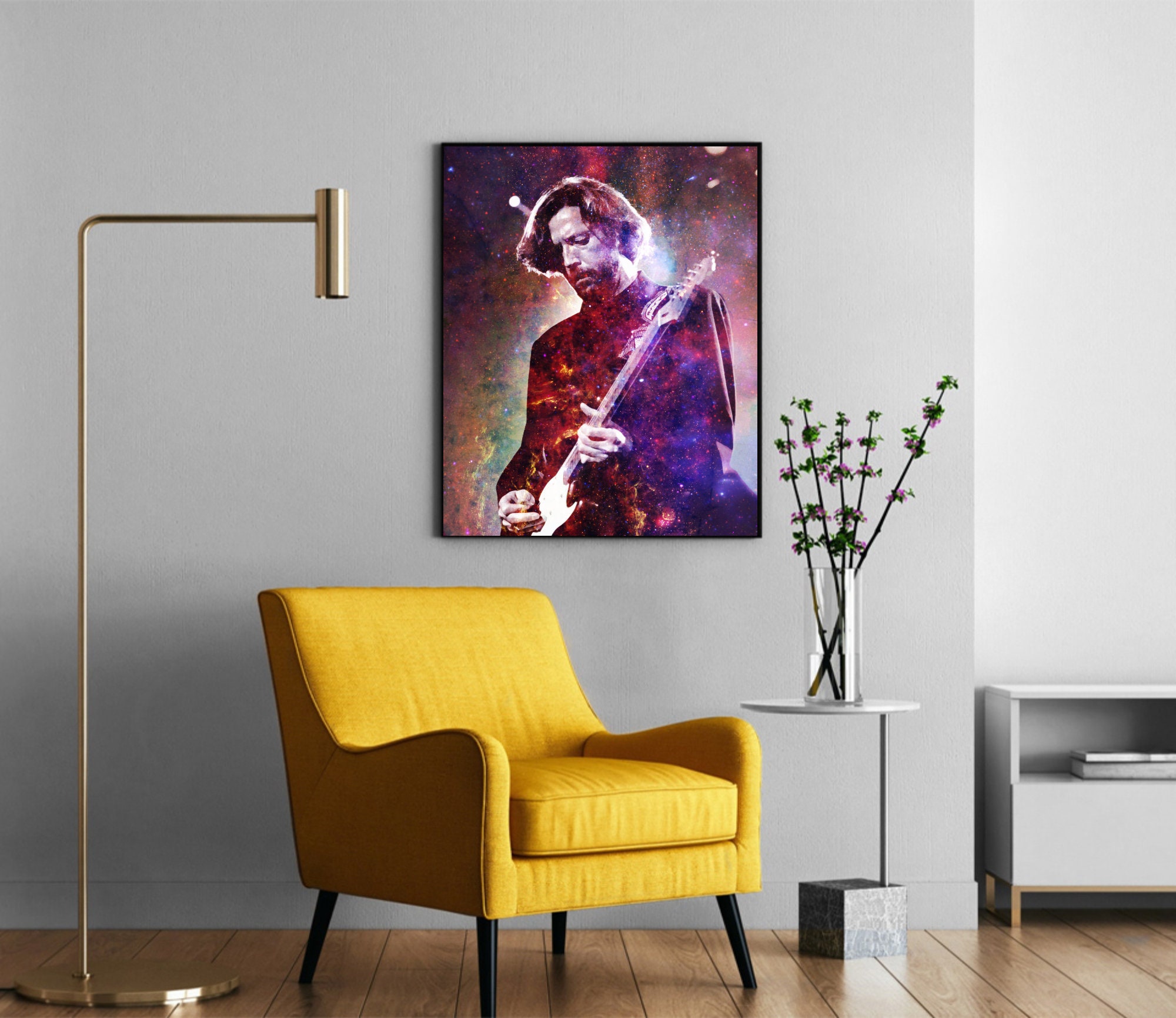 Eric Clapton Wall Art, Canvas, Artwork, Art Print, Home Decor, Painting ...