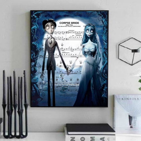 Corpse Bride Sheet Music Wall Art Canvas Artwork Art Print - Etsy