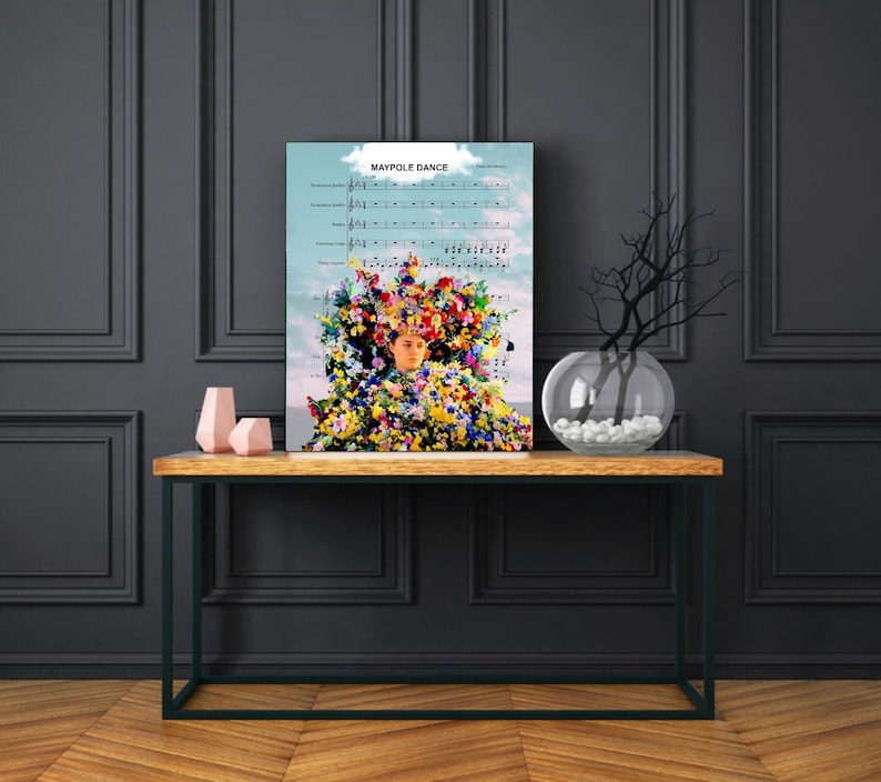 Midsommar Maypole Dance Sheet Music Wall Art, Canvas, Artwork, Art ...