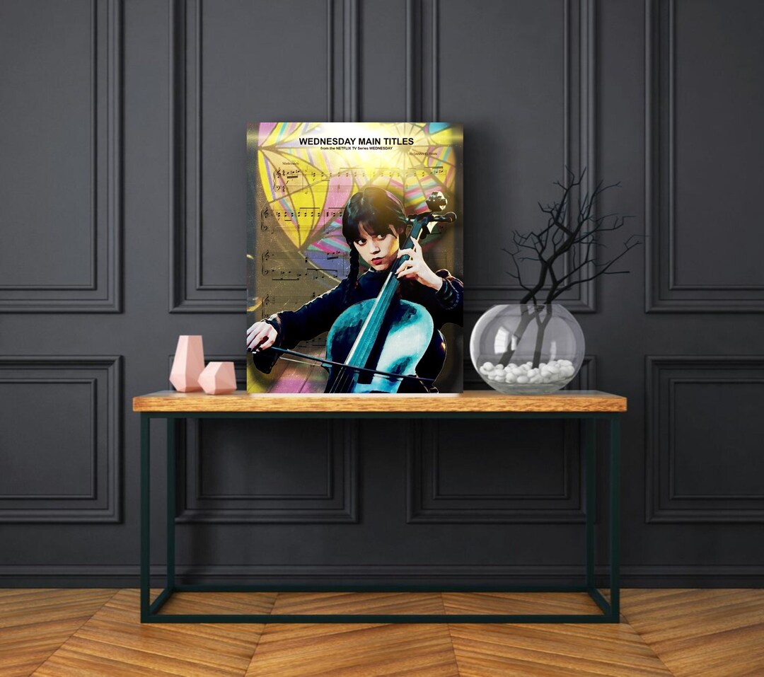 Wednesday Addams Theme Song Sheet Music Wall Art, Canvas, Artwork, Art ...