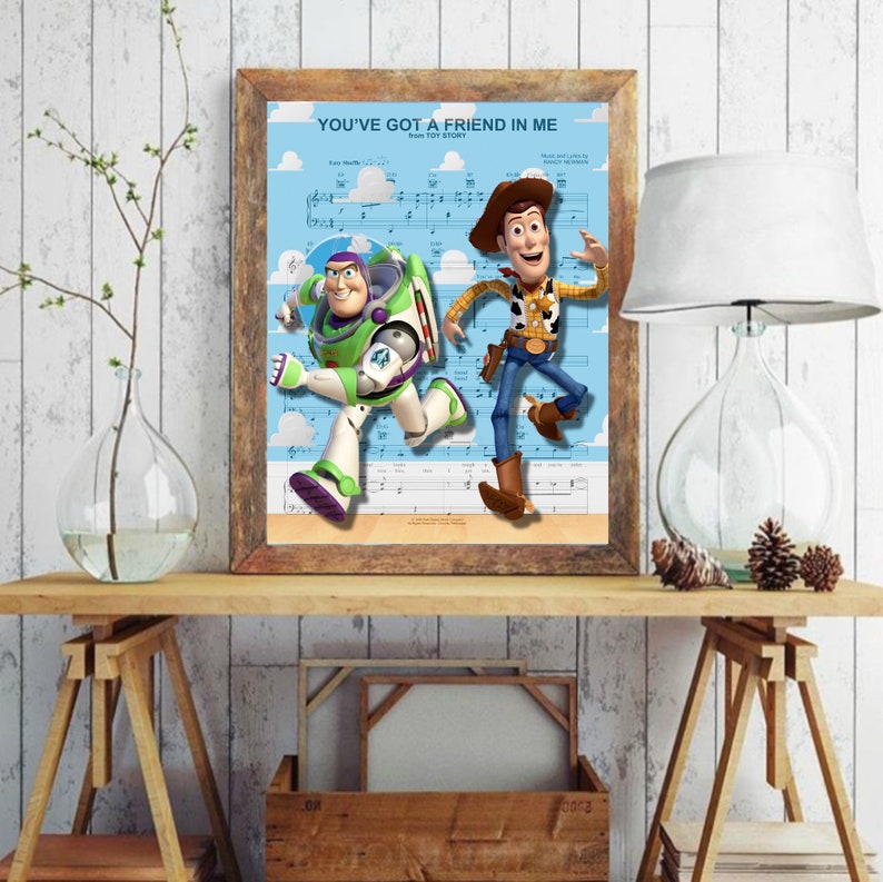 Toy Story You've Got a Friend in Me Wall Art Canvas - Etsy