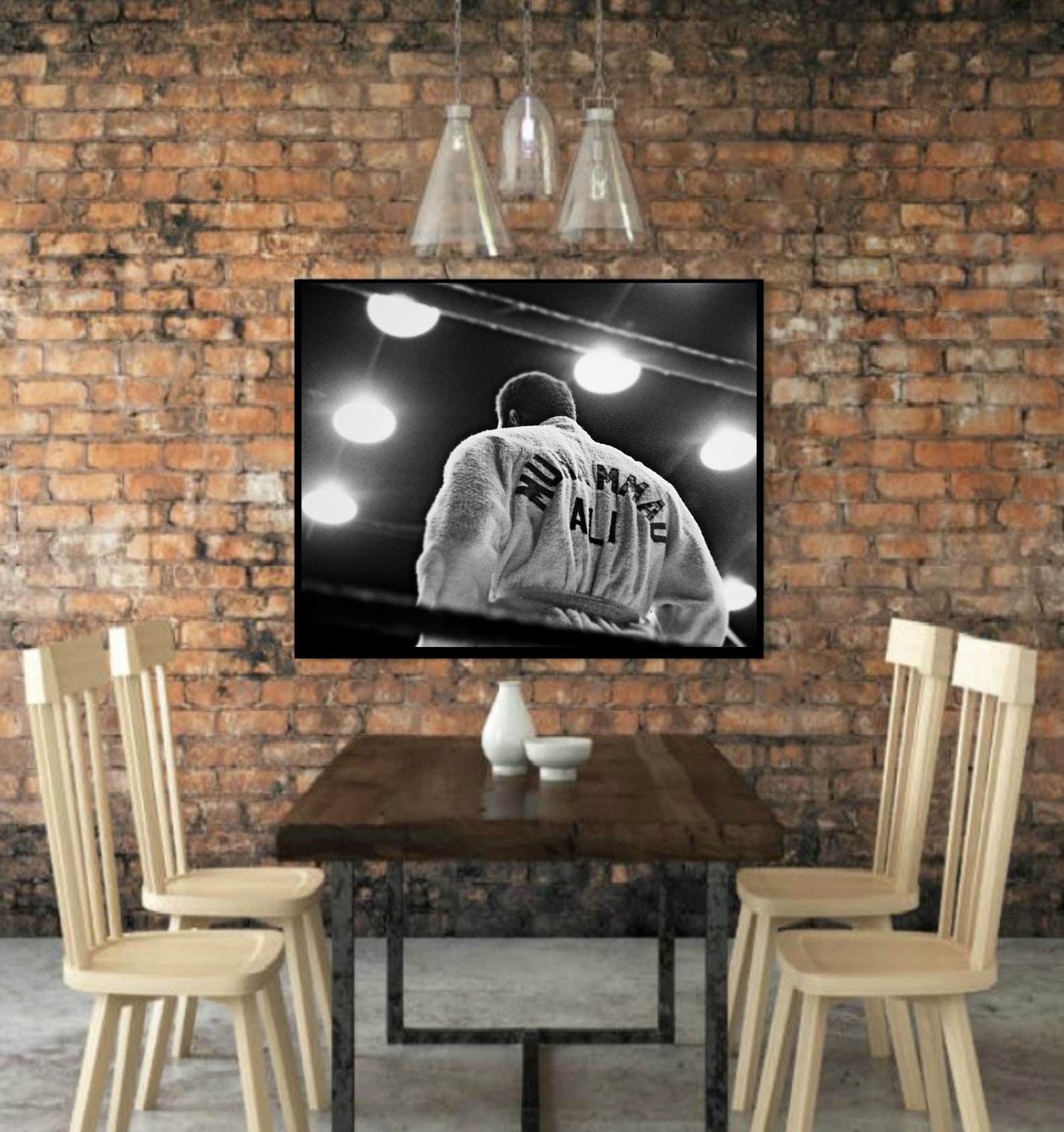 Muhammad Ali Wall Art Canvas Artwork Art Print Home Decor - Etsy