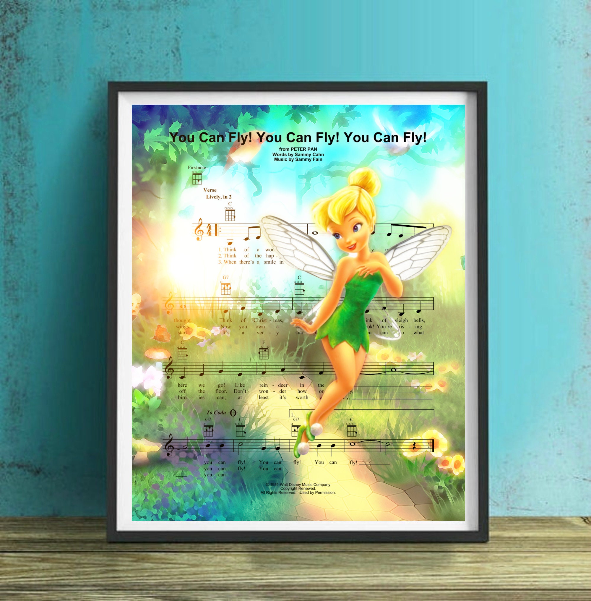 Tinkerbell Wall Art, Canvas, Painting, Art Print, Home Decor, You Can ...