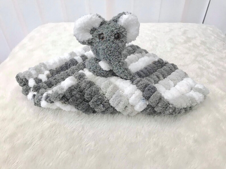 Grey and White Elephant Comforter - Etsy