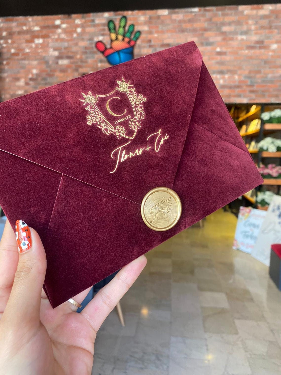 Wedding Invitation. Acrylic Invitation With Luxury Red Velvet | Etsy