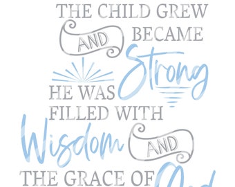 Luke 2 40 - Etsy