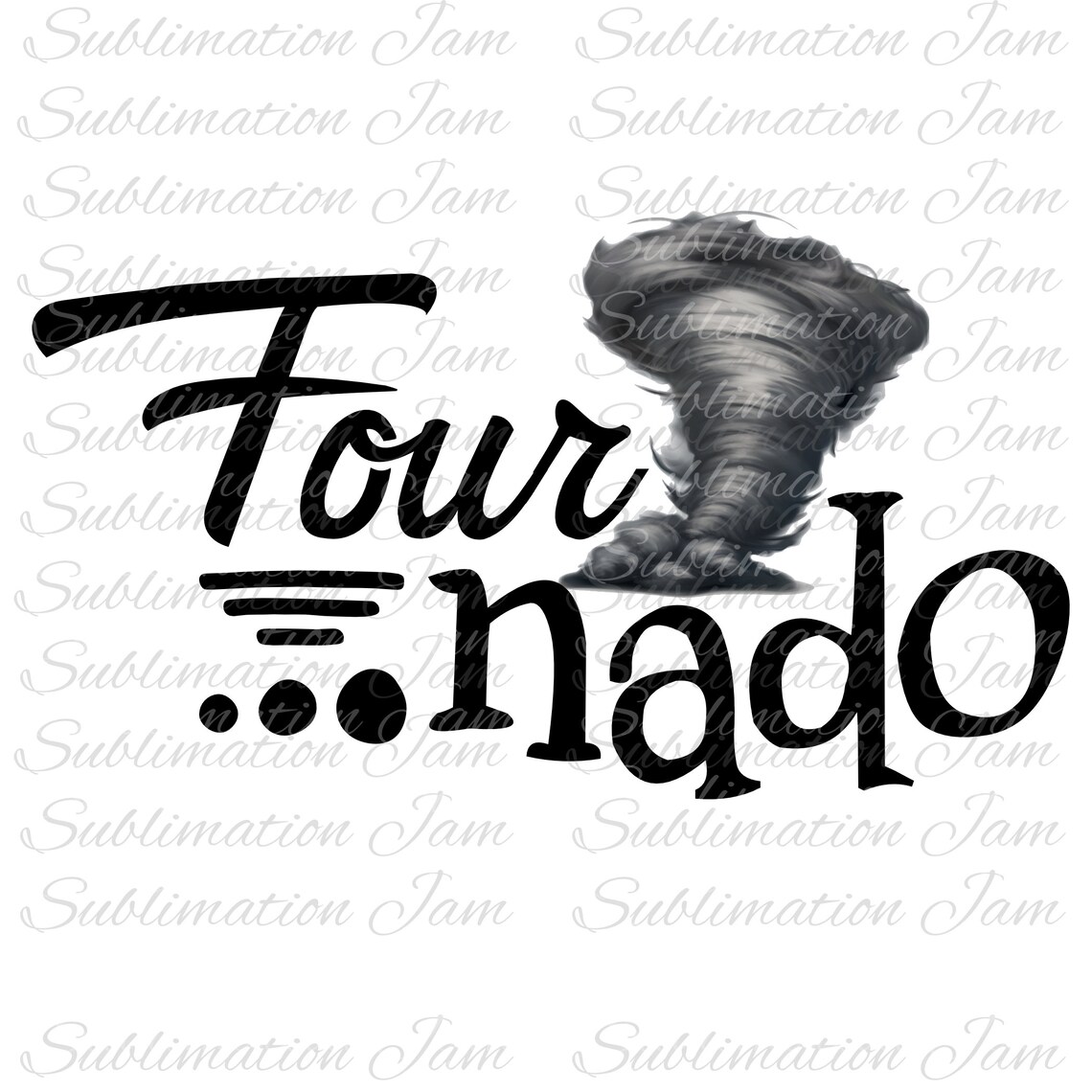 Fournado/Fourth birday/four/tornado/sublimation | Etsy