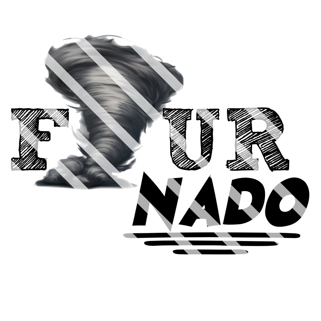 Fournado/fourth Birday/four/tornado/sublimation Design/sublimation ...