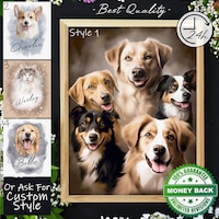 Custom Dog Portraits - Etsy