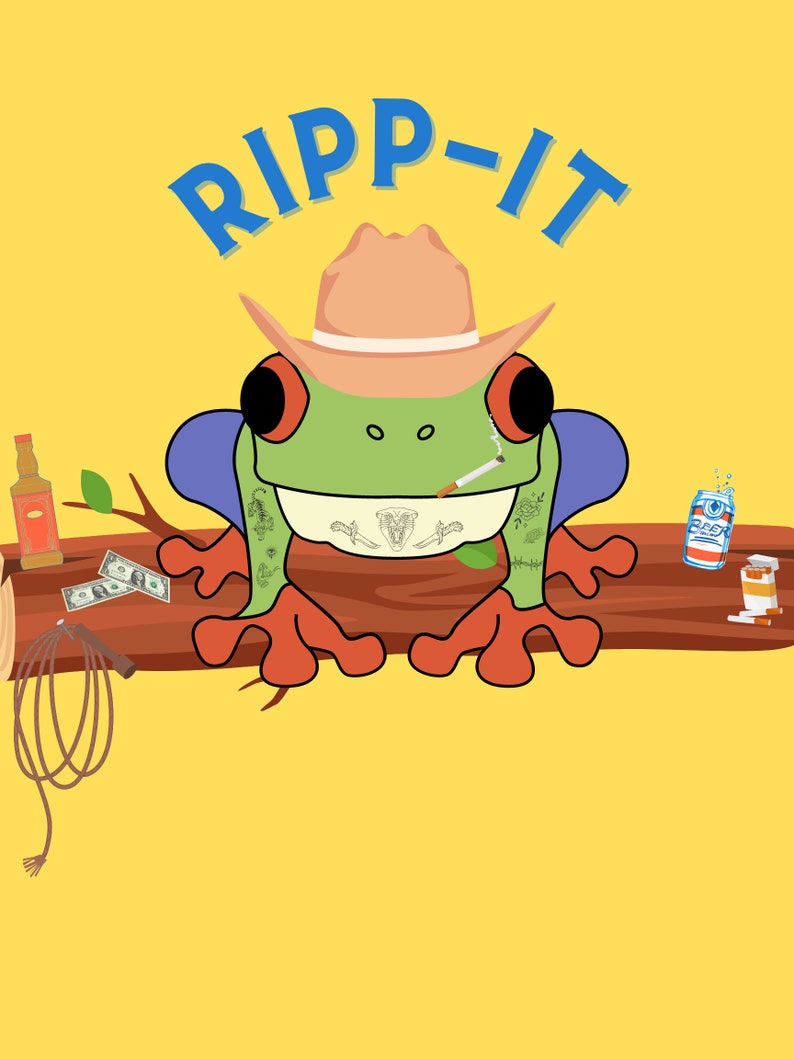 Cowboy Frog Poster - Etsy