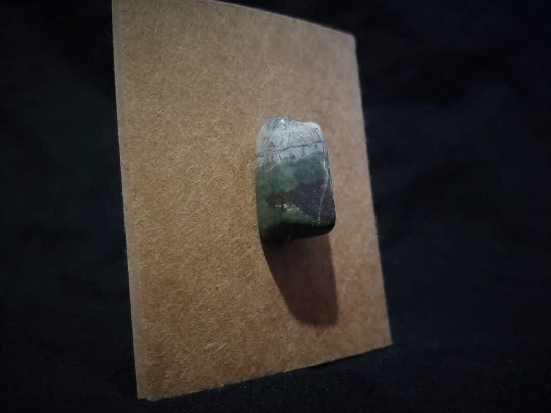 Banded Olive Burgundy Grey Blue Vein Square Cylindrical SERPENTINE ...