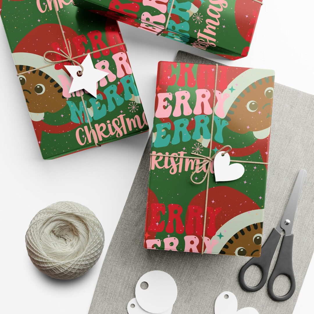 Gift Wrap Papers, Christmas Wrapping Paper, Holiday Gift Wrap, Funny ...