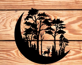 Blue Moon Metal Sign - Etsy