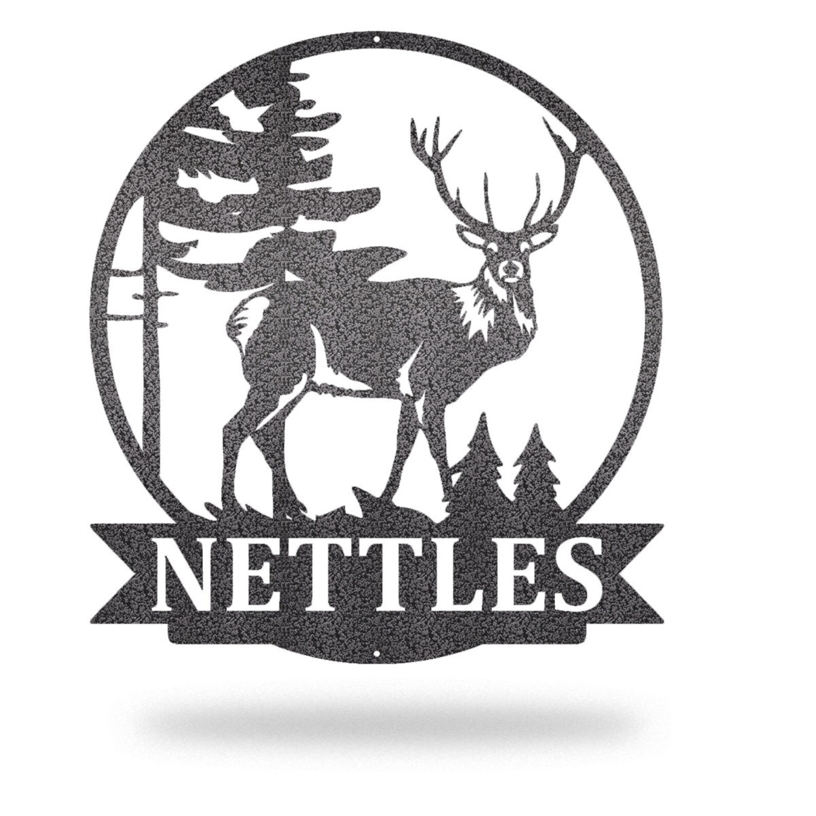 Personalized Deer Monogram Hunting Décor Wildlife Sign Deer | Etsy