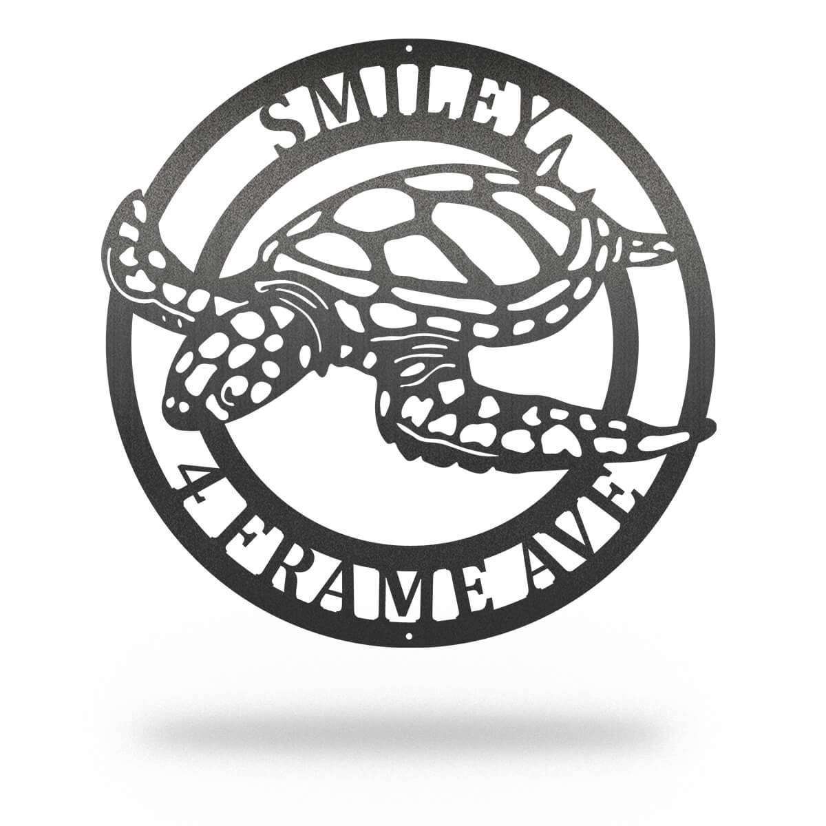 Personalized Sea Turtle Metal Sign Sea Turtle Metal Sign - Etsy.de