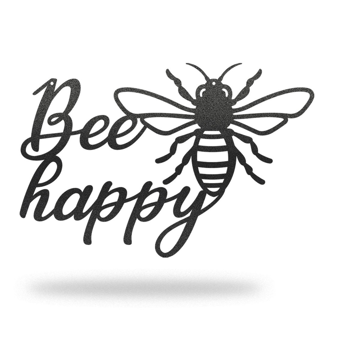 BEE Happy Metal Sign Bee Wall Hanging Bee Decor Bee | Etsy