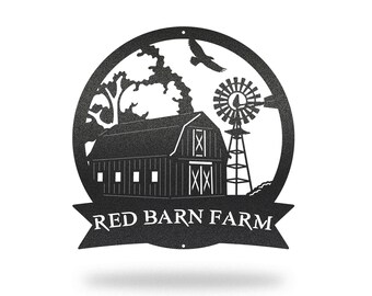 Windmill Farm Sign - Etsy