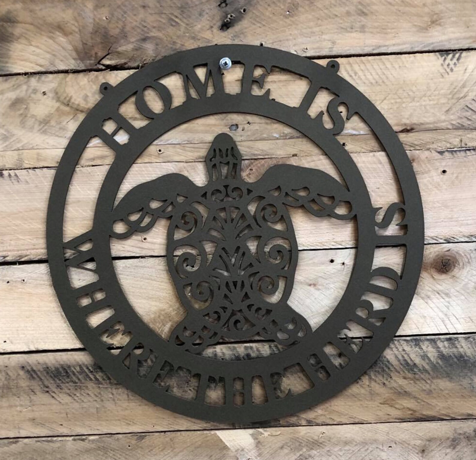 Personalized Sea Turtle Sign Beach House Decor Powder - Etsy