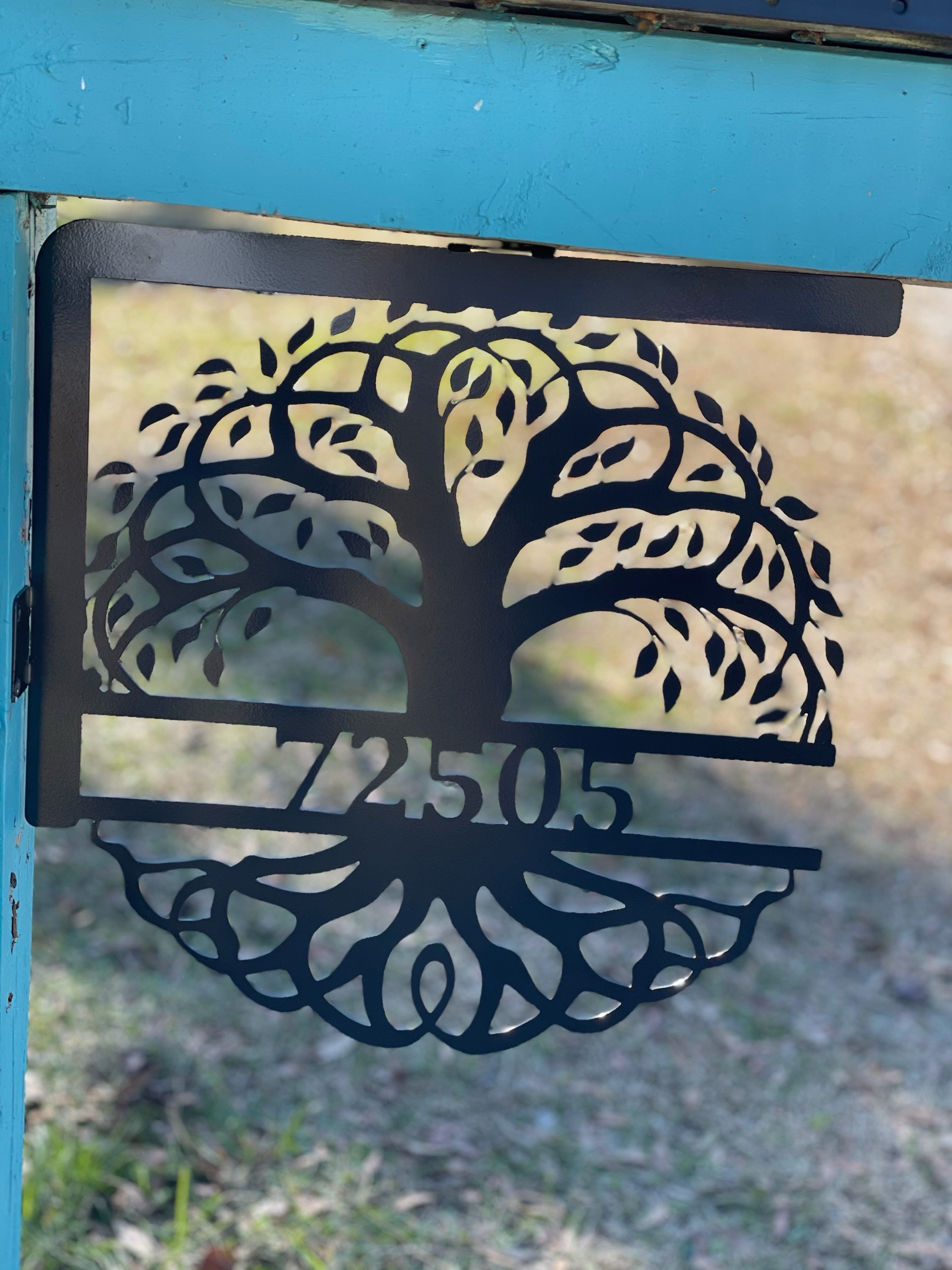 Tree of Life Mailbox Monogram Family Name or Address Metal - Etsy
