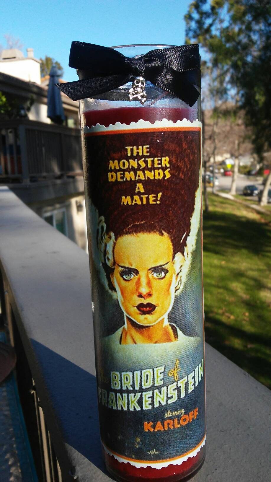 Frankenstein Candle Bride of Frankenstein Candle Classic - Etsy