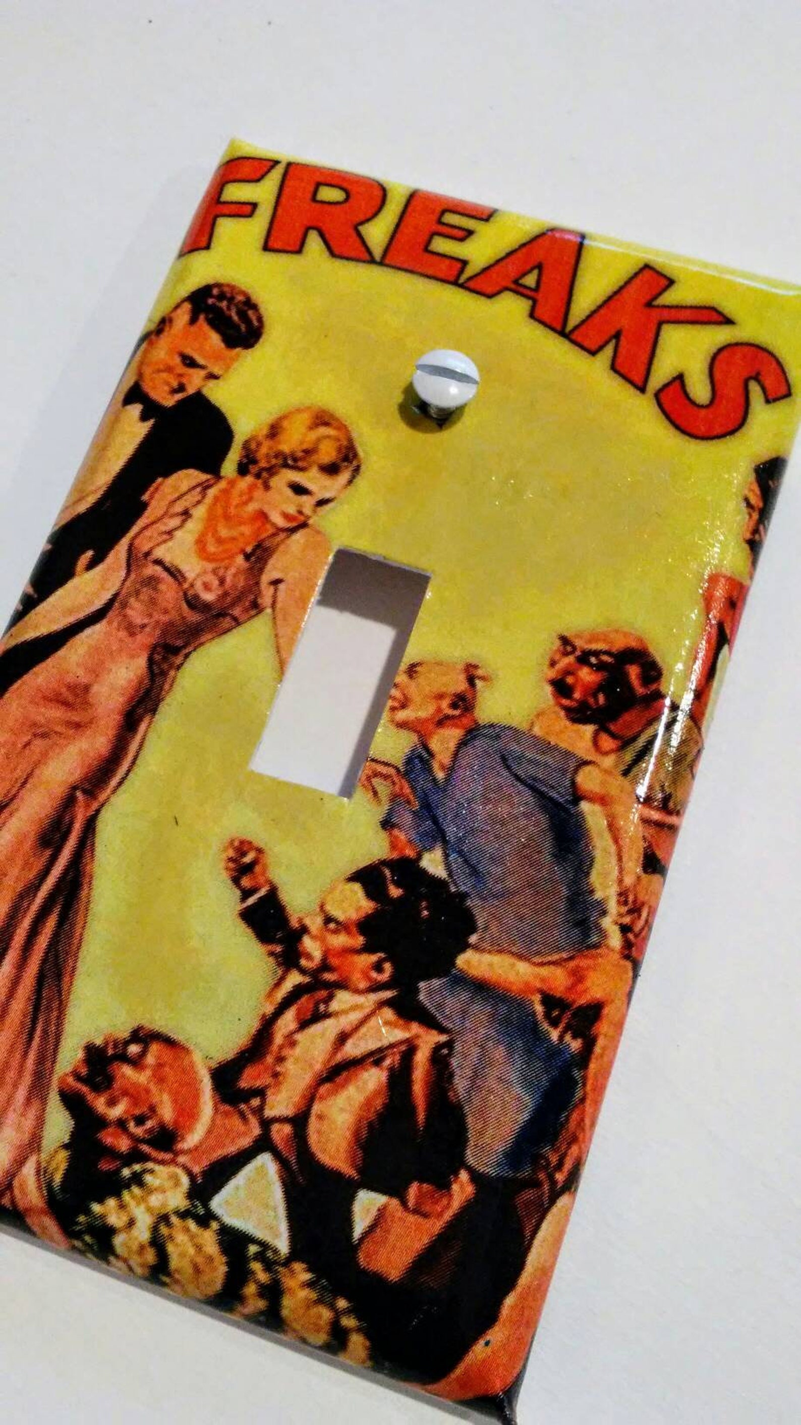 Freaks lightswitch cover horror decor switchplate light | Etsy